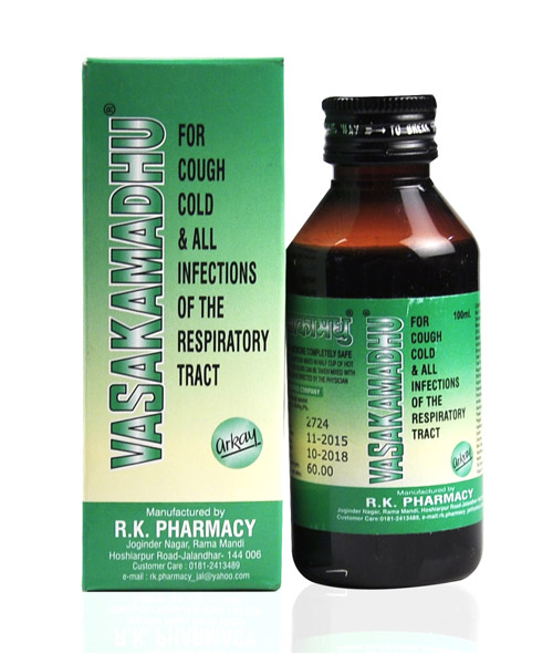 Vasakamadhu Ayurvedic Cough Syrup 100 Ml - Dr. KP Kathuria Chemist